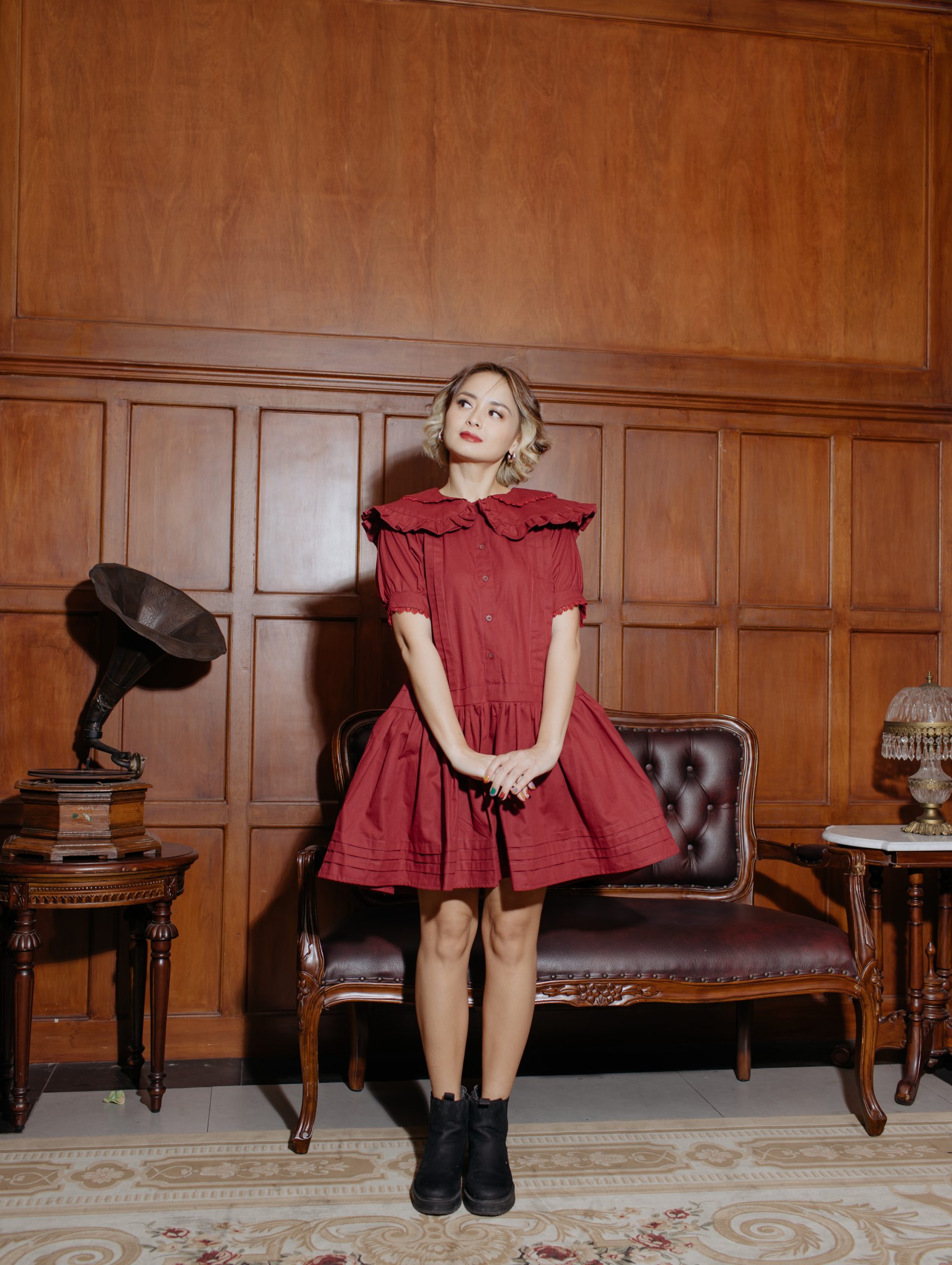 Sheen Red Dress - Miroir