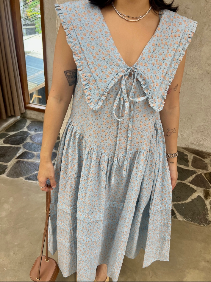 Ana Flower Blue - Miroir