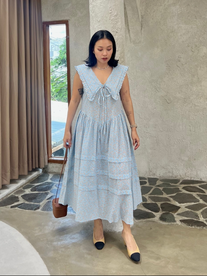 Ana Flower Blue - Miroir