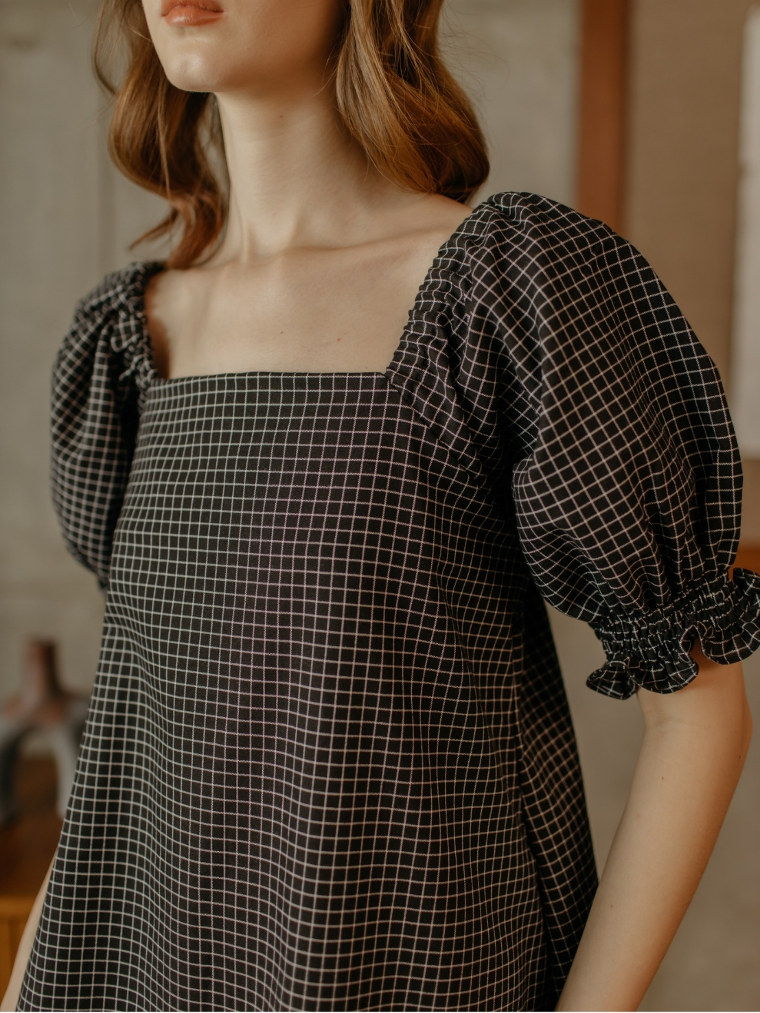 Dalmi Plaid Black Dress - Miroir
